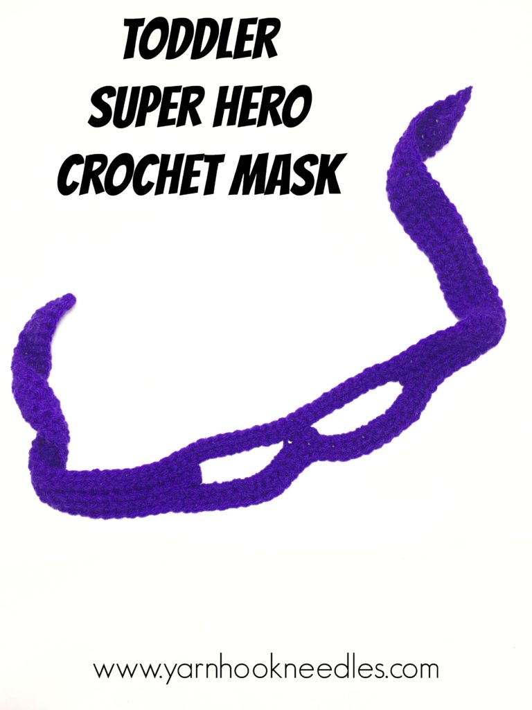 Toddler Superhero Crochet Mask with FREE Pattern! - Yarn|Hook|Needles