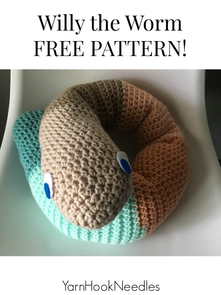 The PERFECT Crochet Worm Pattern! With FREE Pattern! - YarnHookNeedles ...