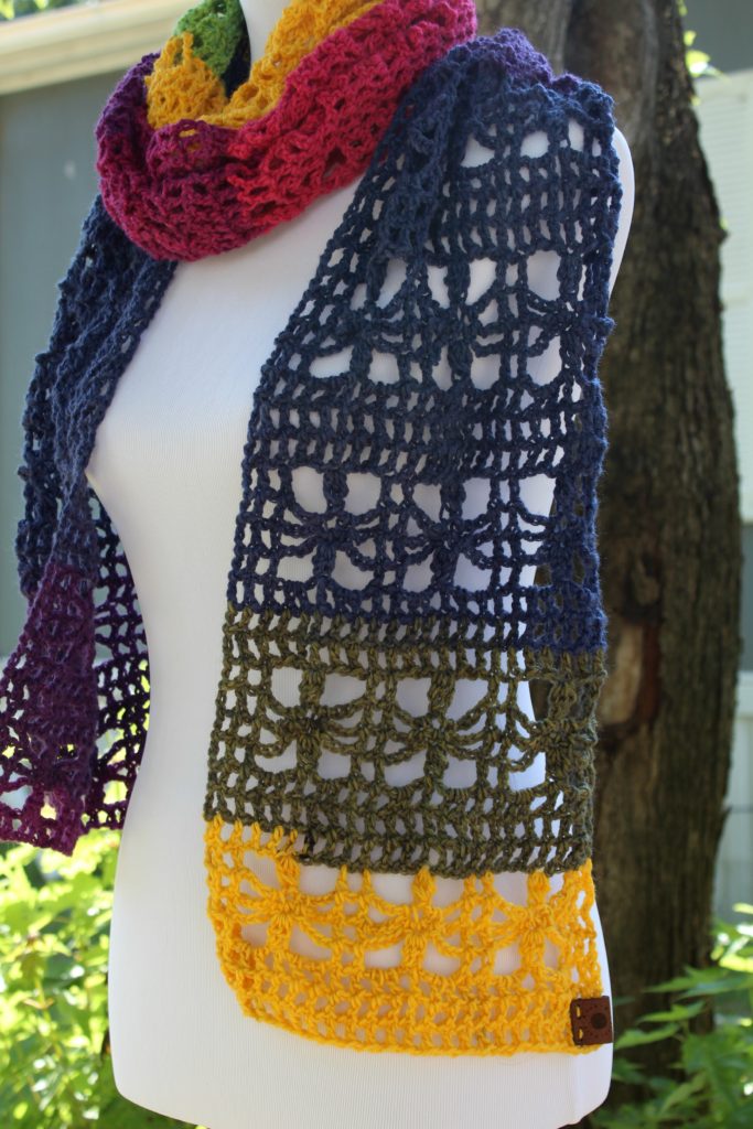 The Webster Mandala Scarf with a FREE Crochet Pattern! - Yarn Hook Needles