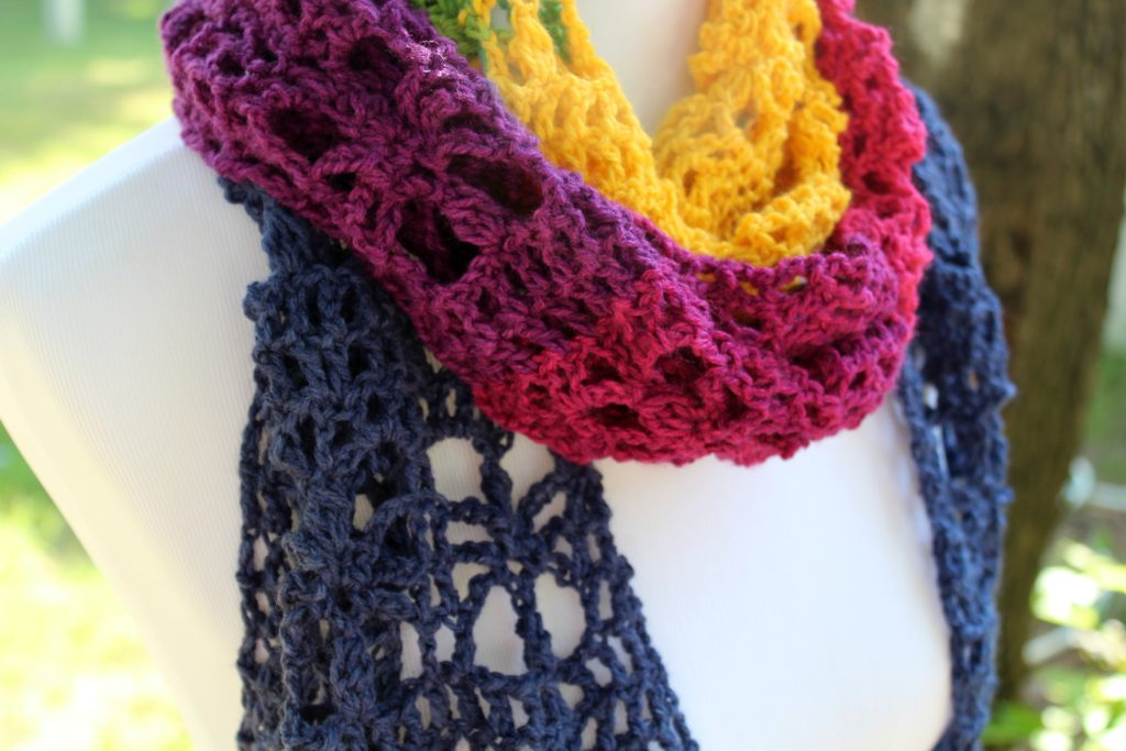 The Webster Mandala Scarf with a FREE Crochet Pattern! - Yarn Hook Needles