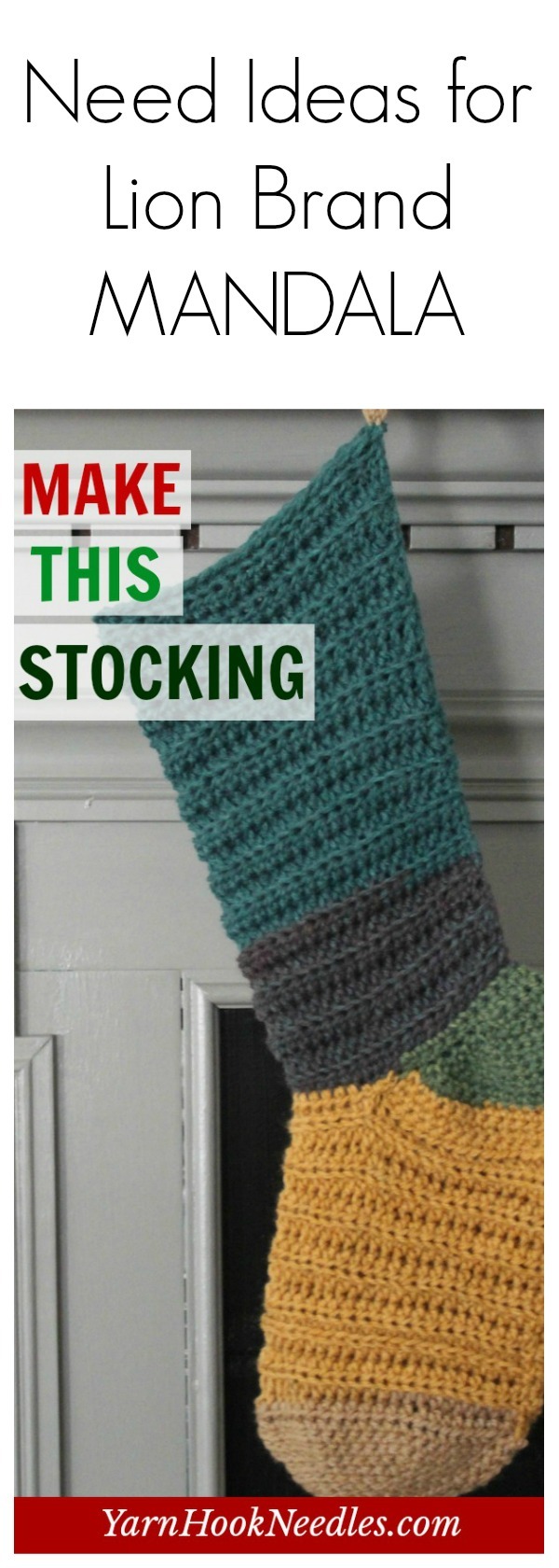 Make a MANDALA Stocking for Christmas This Year! - Yarn Hook Needles